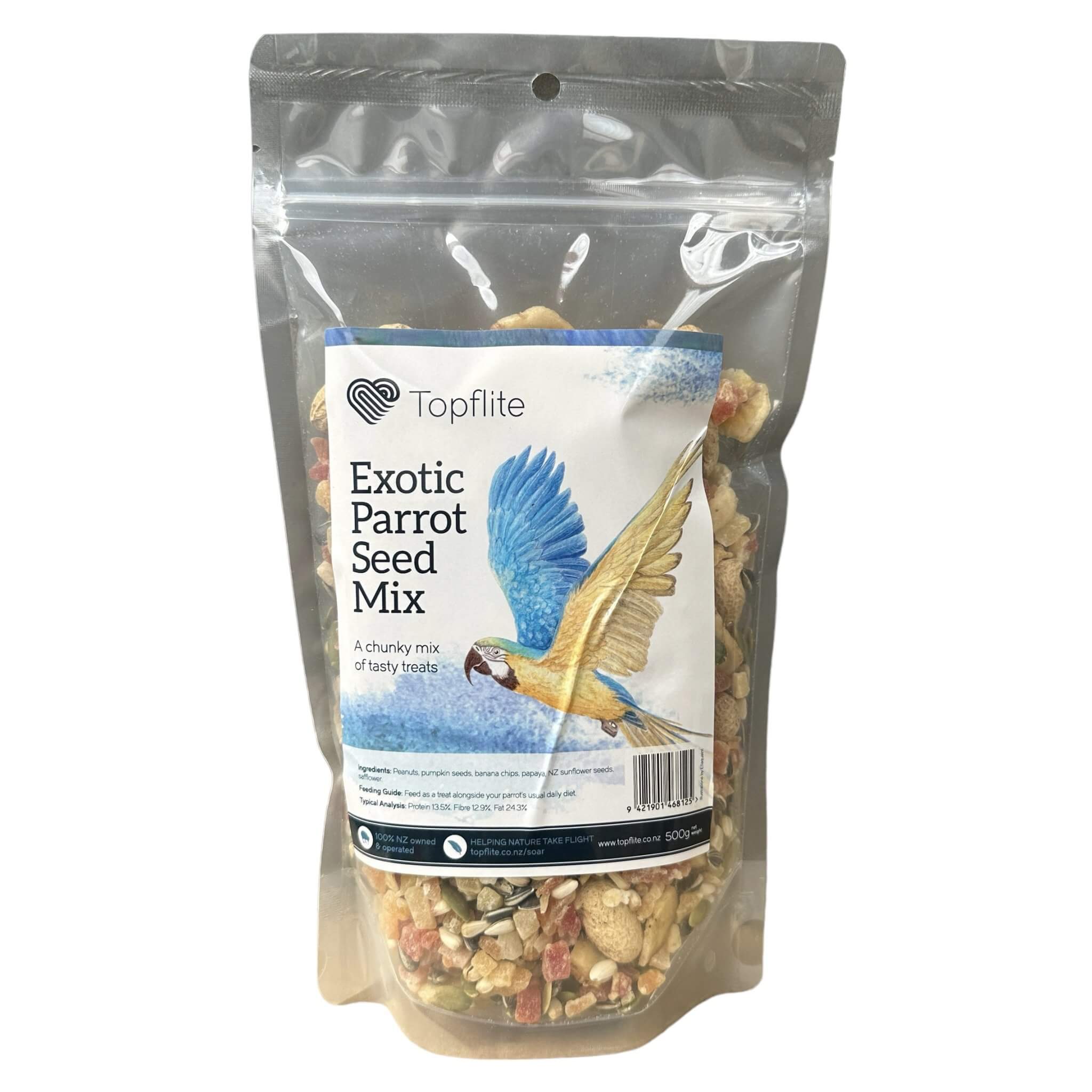 EXOTIC PARROT MIX 500G - Yardlands